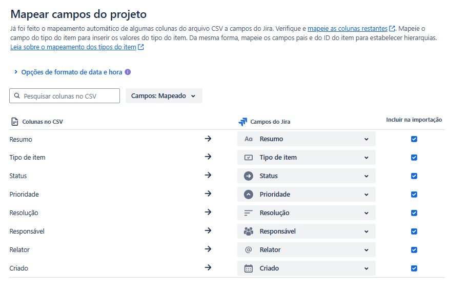 🗃️ Importando Arquivos CSV para um Projeto no Jira – Atlassian Lab